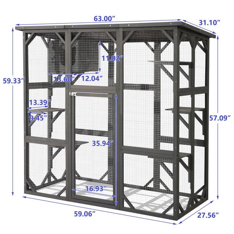 Jovno Catio Outdoor Cat Playpen And Reviews Wayfair